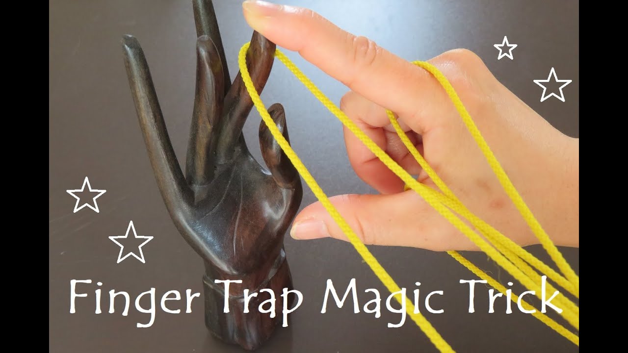 ((Level: Easy)) Finger Trap Magic Trick *Cat's Cradle/Ayatori* - YouTube