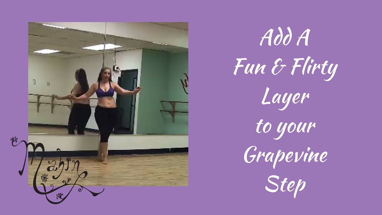 ⭐ Belly Dance Travelling - Layering Your Grapevine Step ⭐ - YouTube