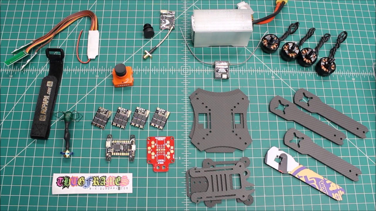 Kiss'd Thug Frames Pig 6" FPV Race Frame Buildout - YouTube