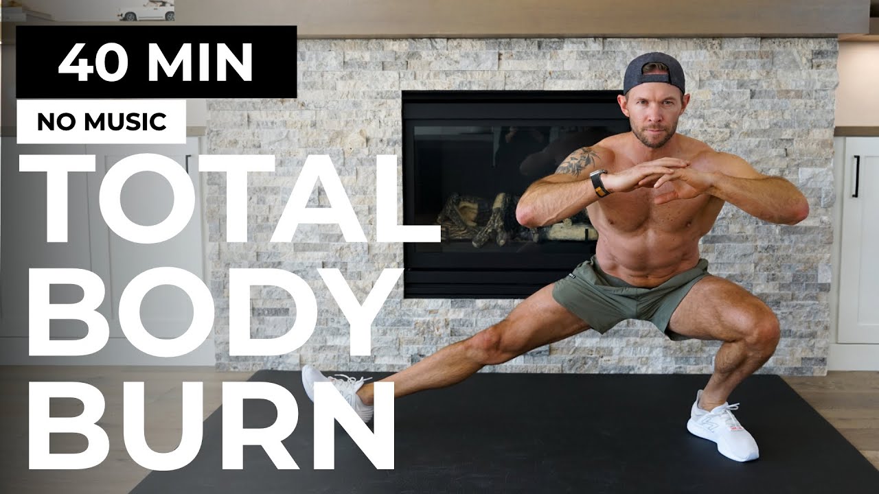 40 MIN ULTIMATE HIIT WORKOUT | TOTAL BODY CARDIO BURN // No Music ...