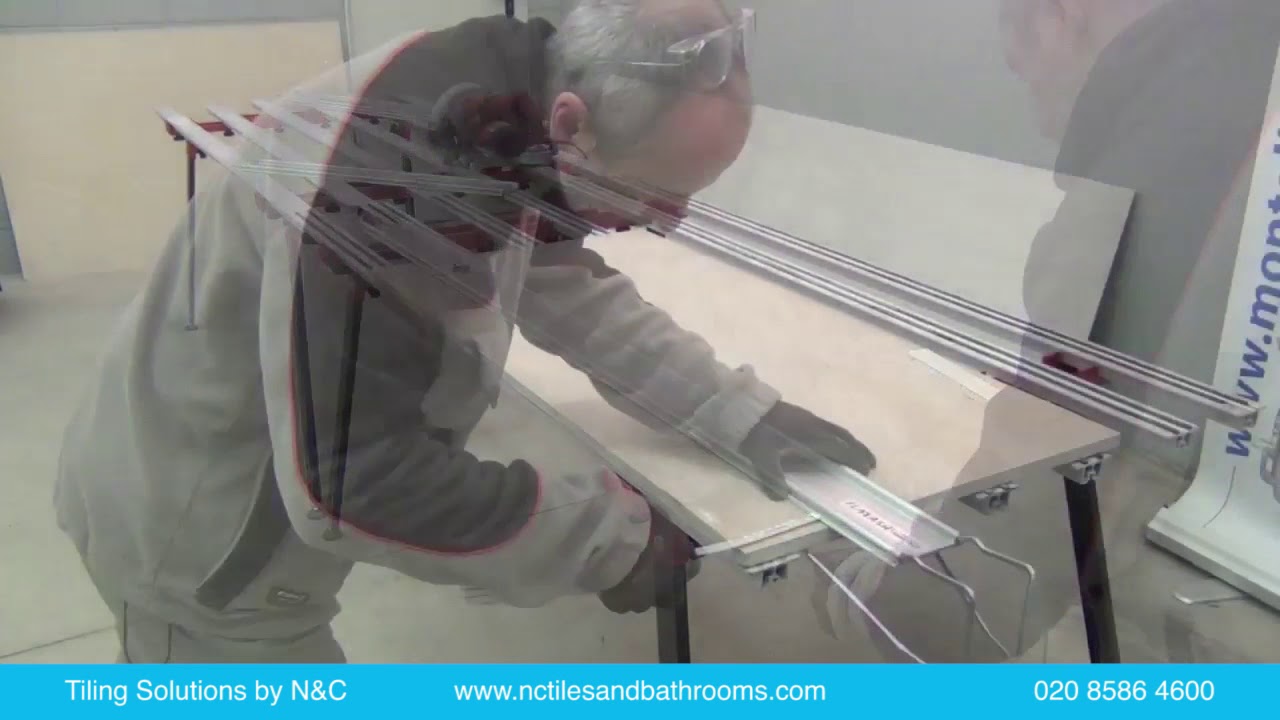 How to cut large format and thick tiles in a simple and easy way - YouTube