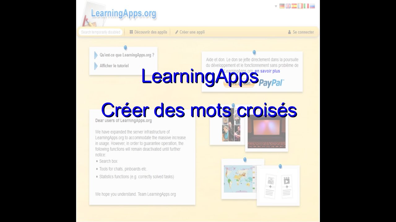 LearningApps 04 2 mots croisés - YouTube