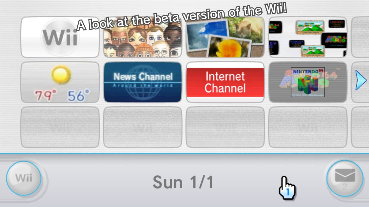 A look at the beta version of the Wii! - YouTube