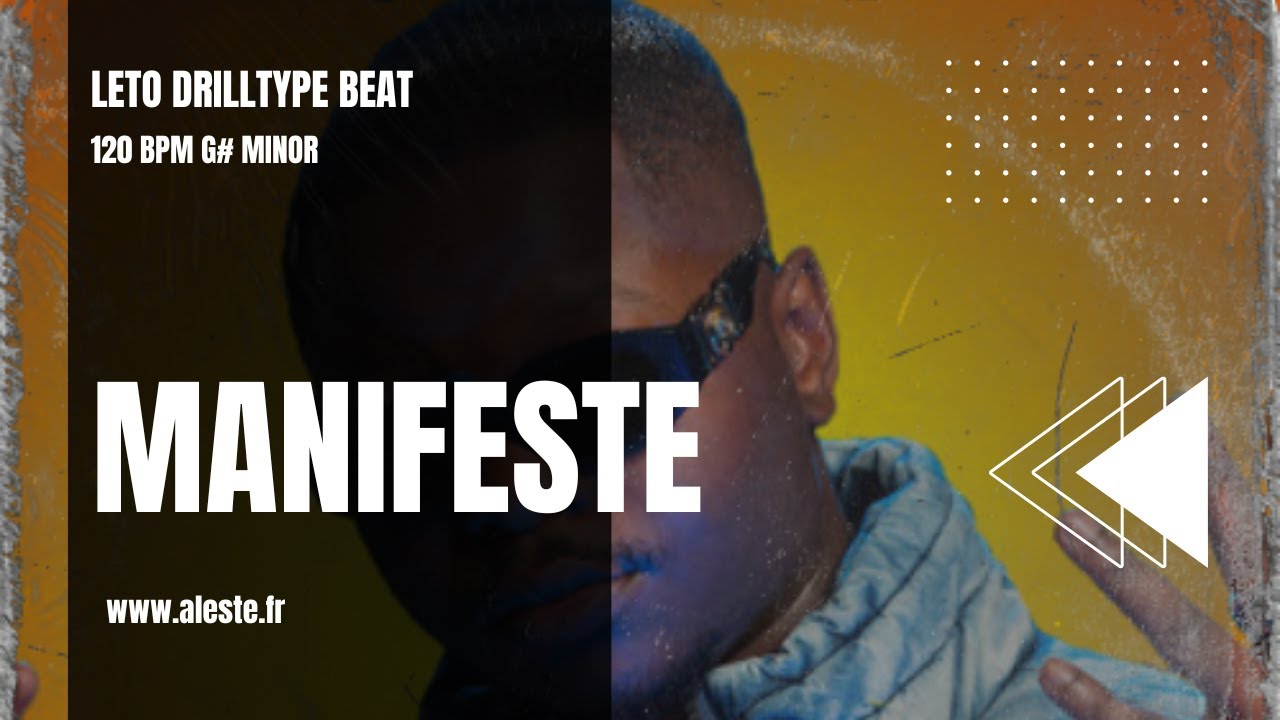 "MANIFESTE" LETO TYPE BEAT I DRILL DARK I Instru Rap I Prod by Aleste ...
