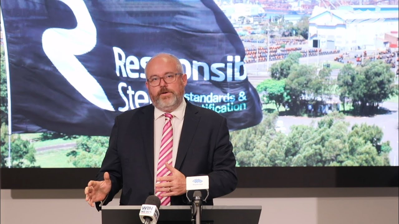 Senator the Hon. Tim Ayres Visits Port Kembla Steelworks - YouTube