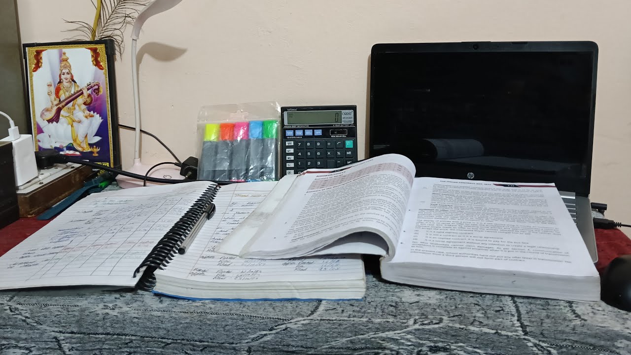 🔴live study with me | 14 Days to CA Foundation Exam📝| Silent session ...