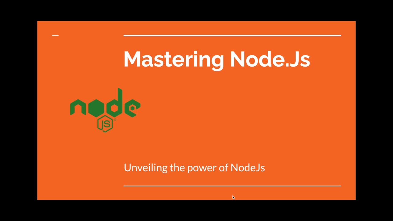 Getting Started With NodeJs - YouTube