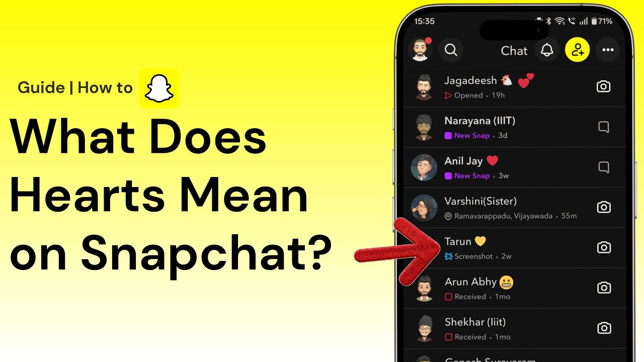 Snapchat 101: What Does Hearts Mean on Snapchat?? - YouTube