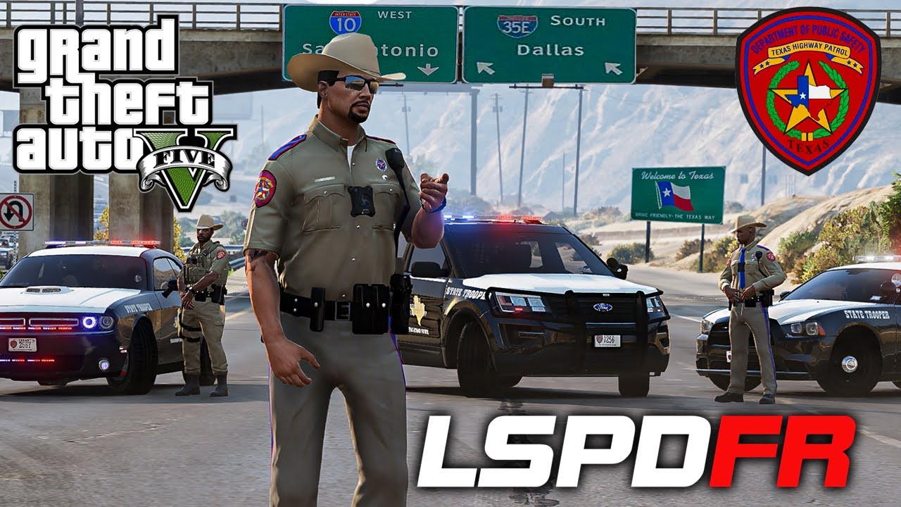 Playing as a Texas State Trooper - Native Texan - GTA 5 LSPDFR - YouTube