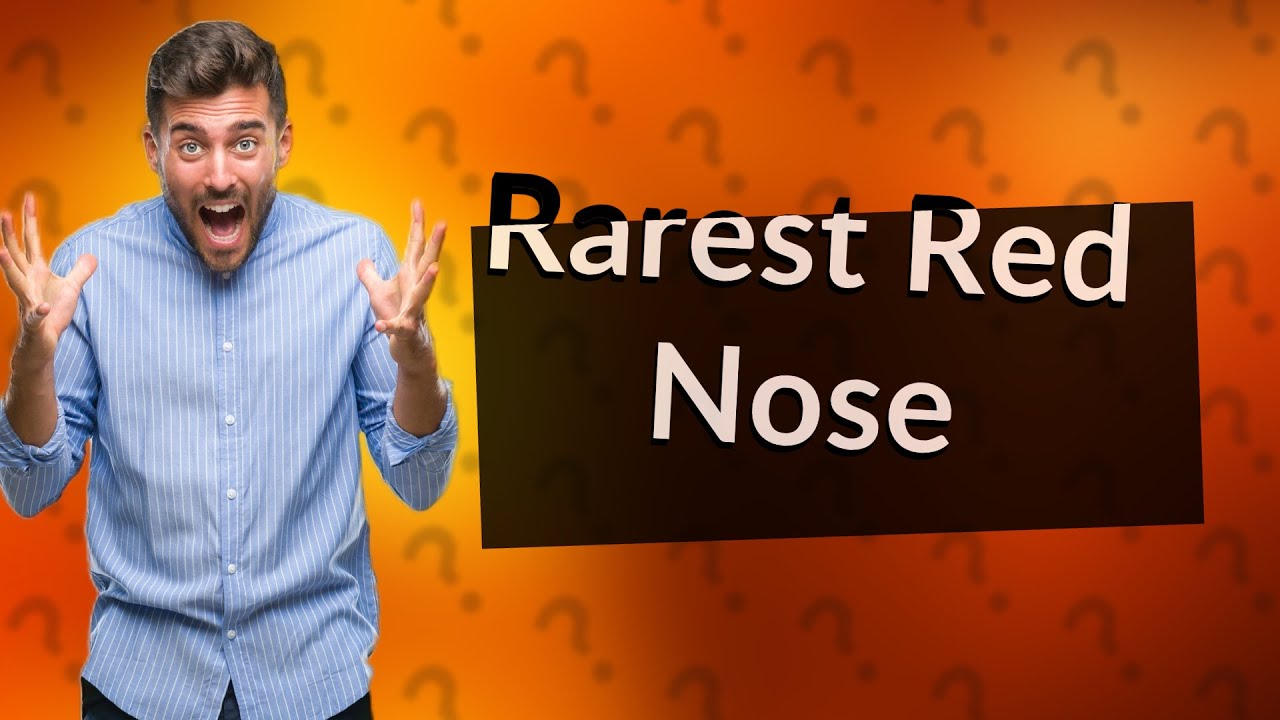 What is the rarest nose on Red Nose Day? - YouTube