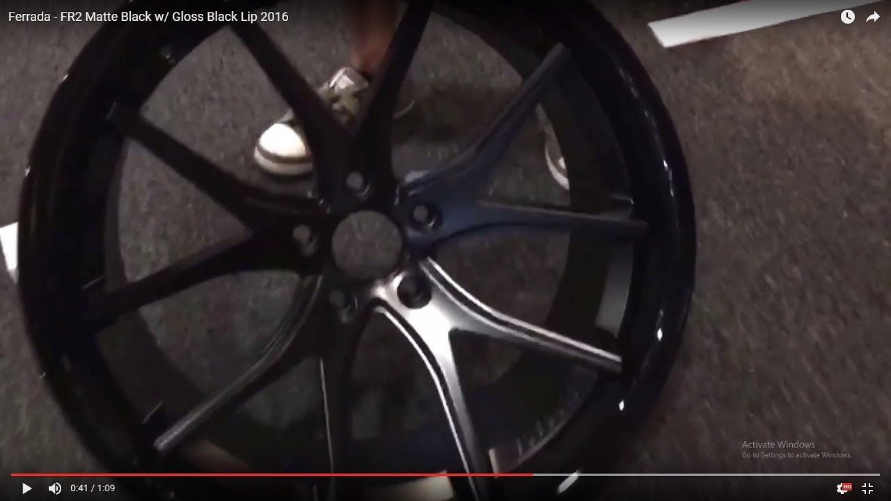 Ferrada - FR2 Matte Black w/ Gloss Black Lip 2016 - YouTube