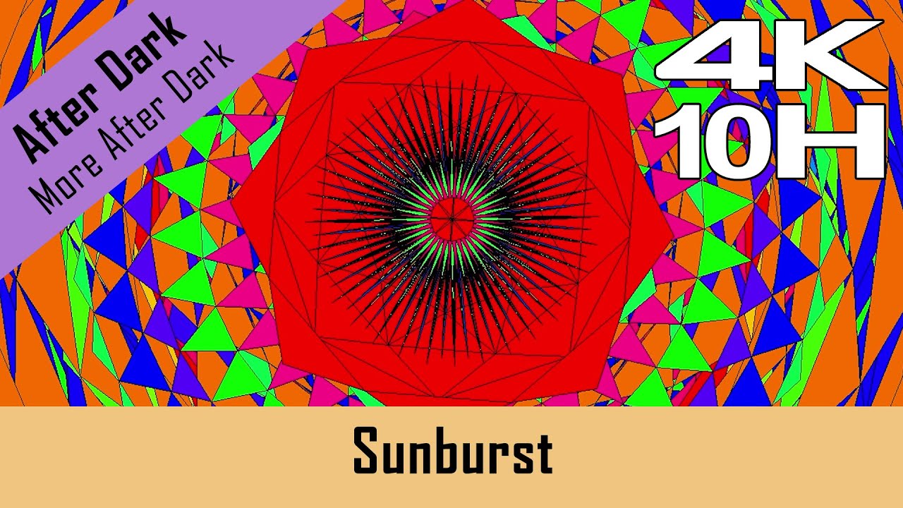 After Dark Screensaver - Sunburst 1992 - 10 HOURS (4K) - YouTube