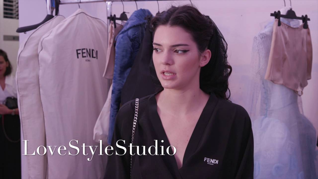Kendall Jenner Backstage at FENDI - Interview 2016 - YouTube