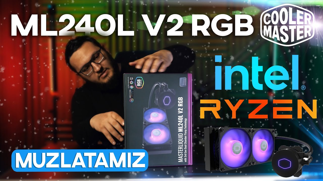 Zo'r protsessor uchun kuller cooler master ml240l v2 rgb muzlatamiz ...