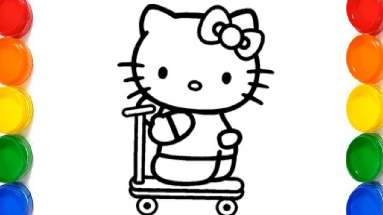 How to draw Kitty 😺 entertainment for kids* Kitty drawing, painting ...