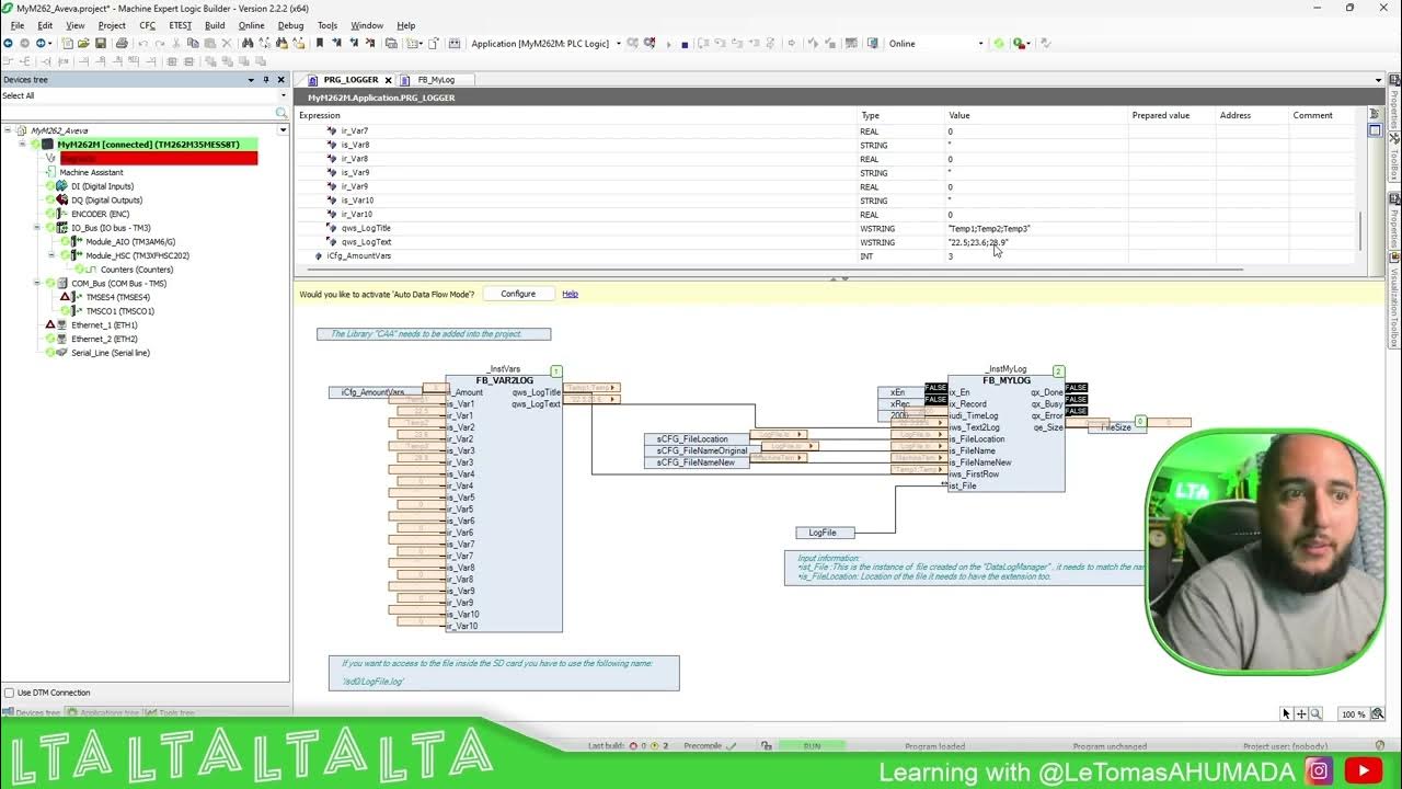 EcoStruxure Machine Expert Training - Mx.x Easy logger - YouTube