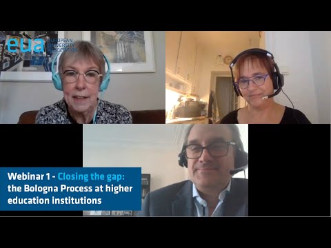 Bologna Process webinar #1 - Closing the gap: the Bologna Process at higher education institutions