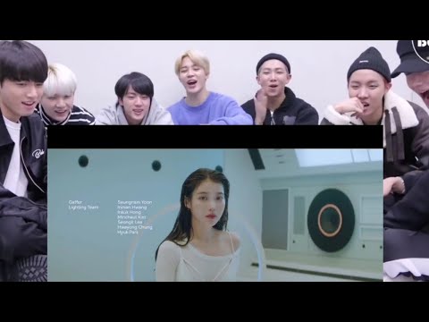 BTS reaction to Eight MV / SUGA of BTS / IU