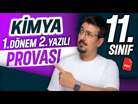 11.sınıf kimya 1.dönem 2.yazılı 2025-2026 | Yazılı Provası