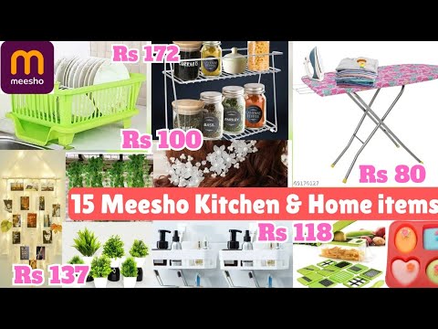 15 Meesho Kitchen &Home items 💓 | Starting at Rs 73/- | Meesho Kitchen ...