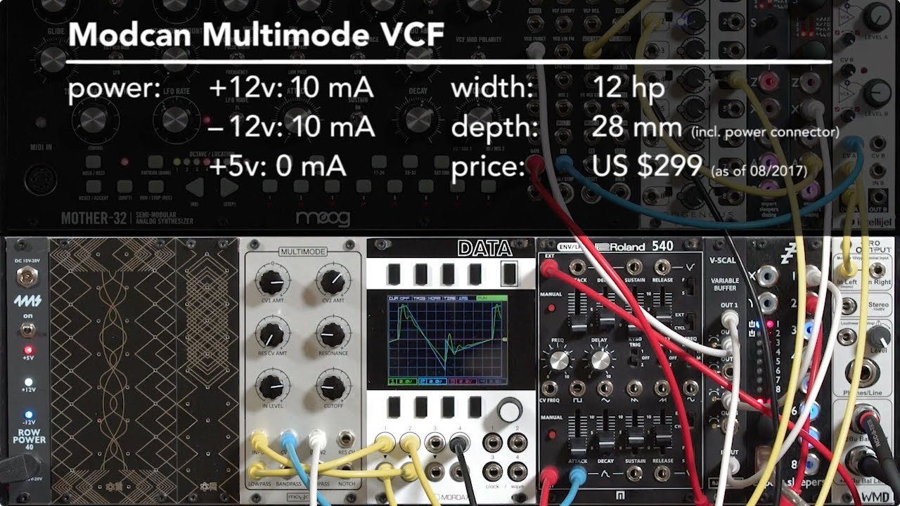 Modcan Multimode Filter 1/2: Overview (LMS Eurorack Expansion Project ...