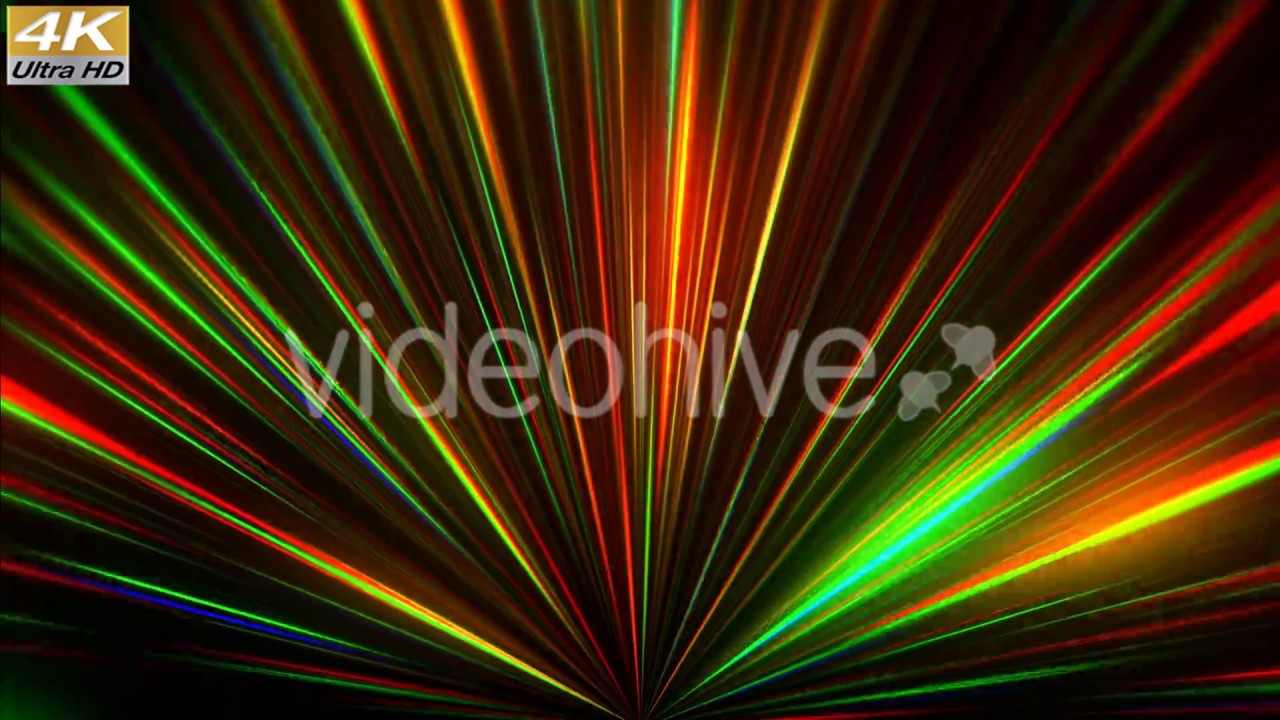 Colorful Rays Lights Beam 4K Background Loop Vj - YouTube