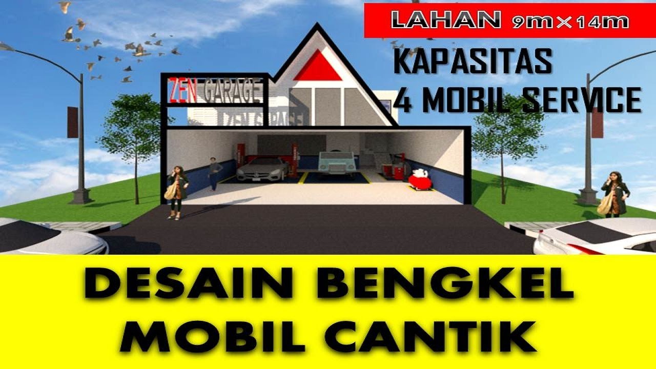 DESAIN BENGKEL MOBIL MODERN DAN EFISIEN - YouTube