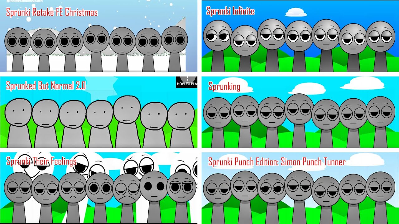 Mix all together Sprunki Retake FE Christmas vs Sprunki Infinite vs ...