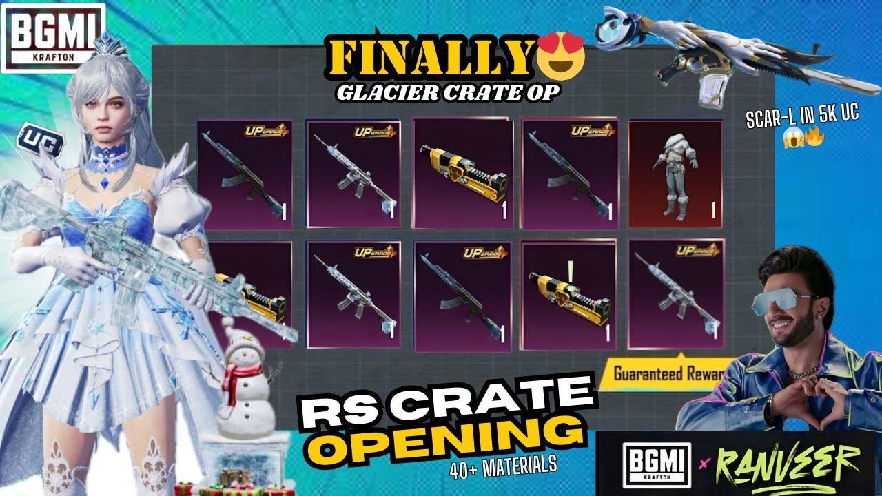 Unbelievable M416 Glacier Skin Crate Opening in BGMI #crateopening # ...