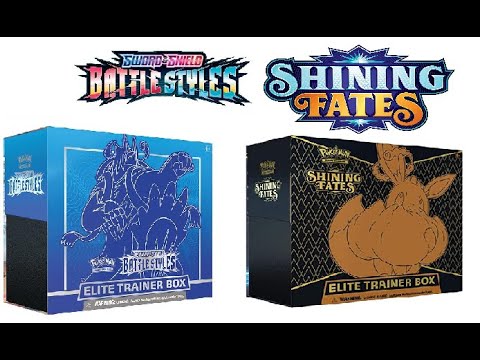 Pokemon Shining Fates ETB & Blue Battle Styles ETB Opening! - YouTube