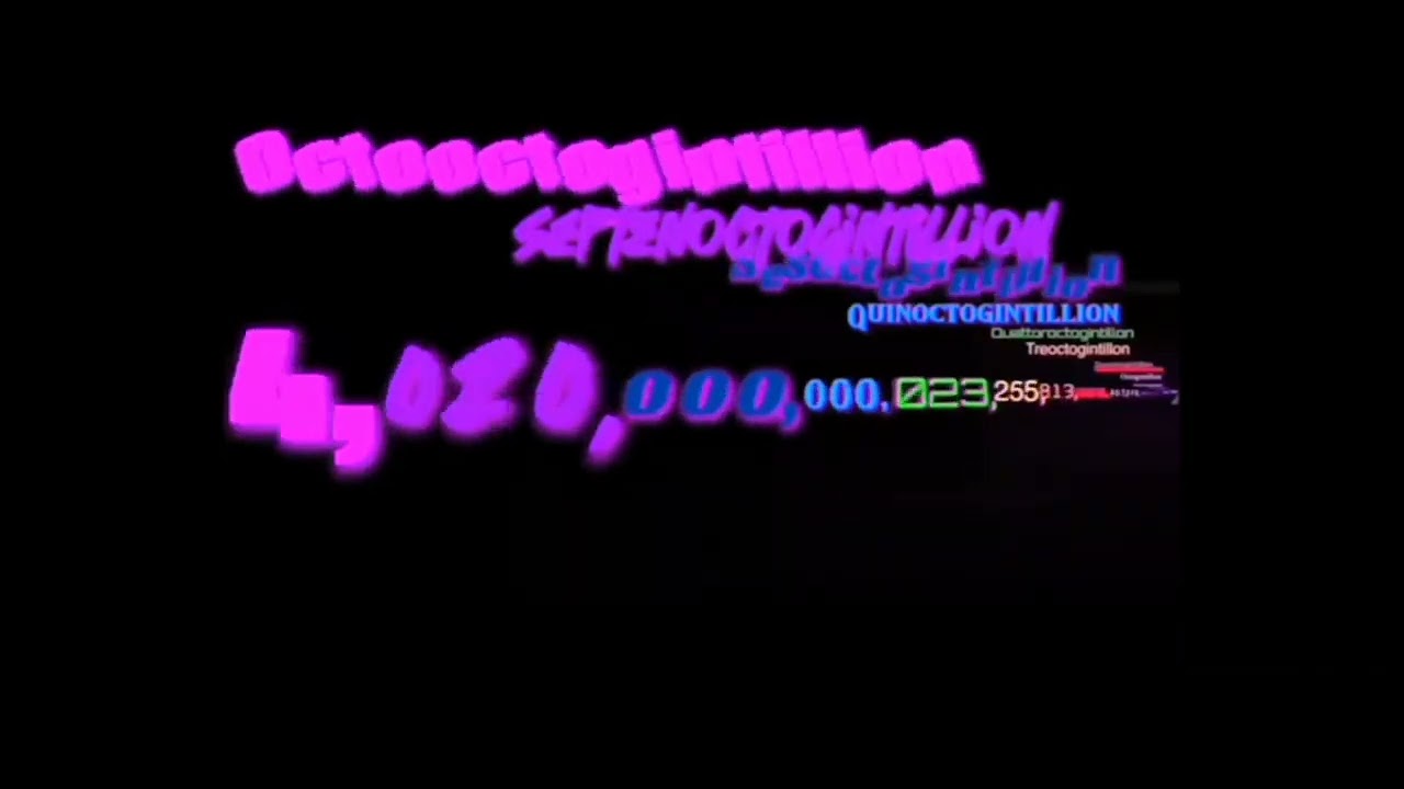 Numbers -1 Nonagintillion tô 1 Nonagintillion with sounds Part 9 - YouTube