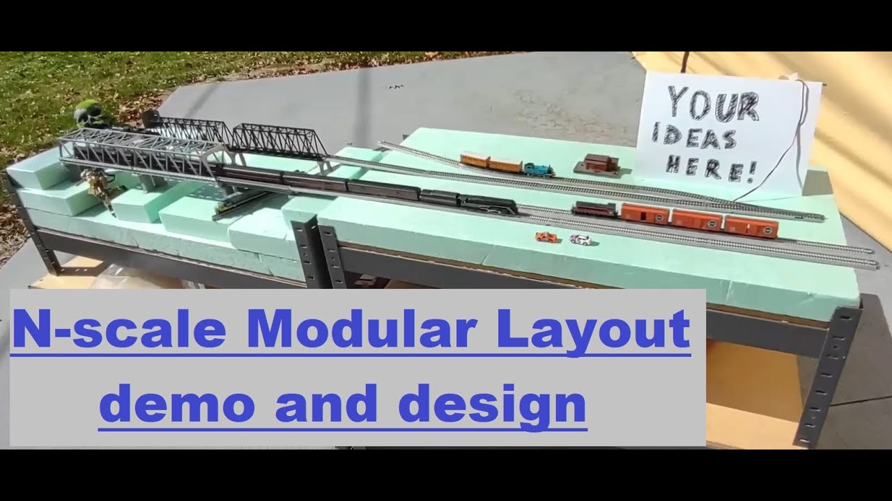N-Scale Modular demo - YouTube