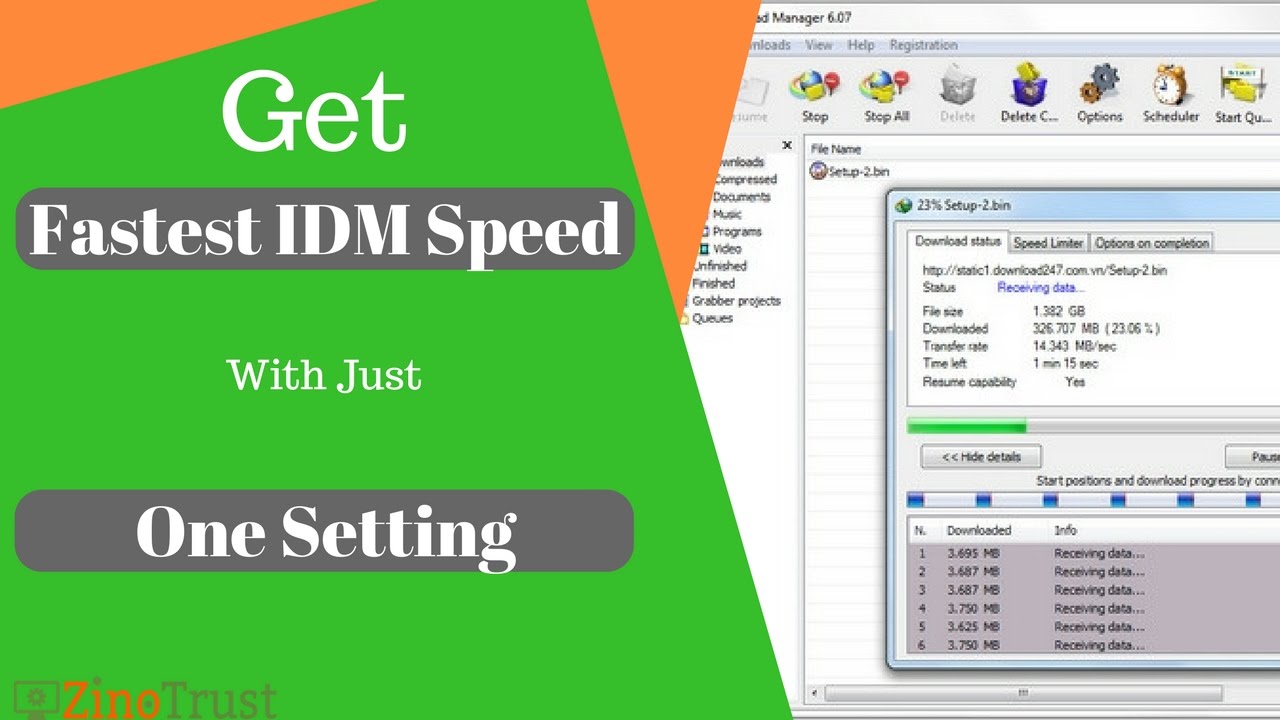 Fastest IDM speed with just one setting - 2017 - YouTube