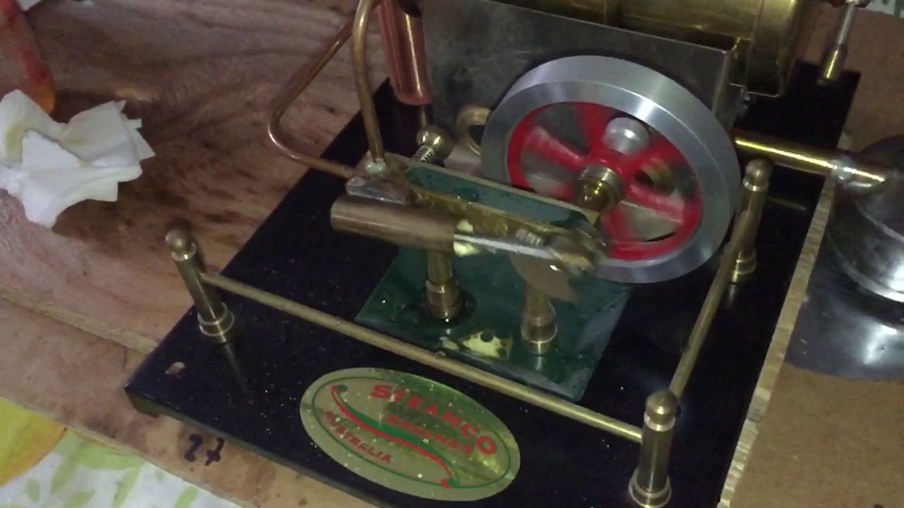 First Test - Static STEAMCO STC-01 Steam Engine IMG 7029 - YouTube