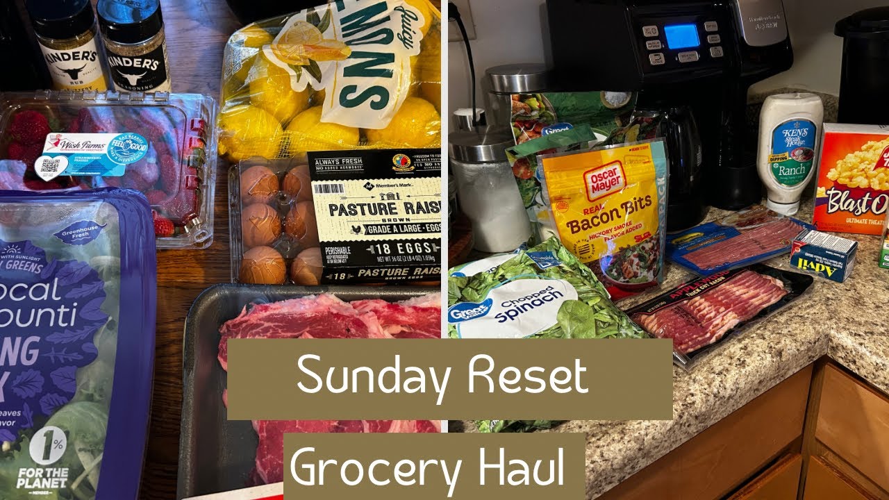 Sunday Reset and Grocery Haul - YouTube