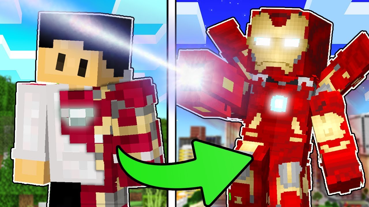 Conseguí la Armadura de IRON MAN En Minecraft! - YouTube