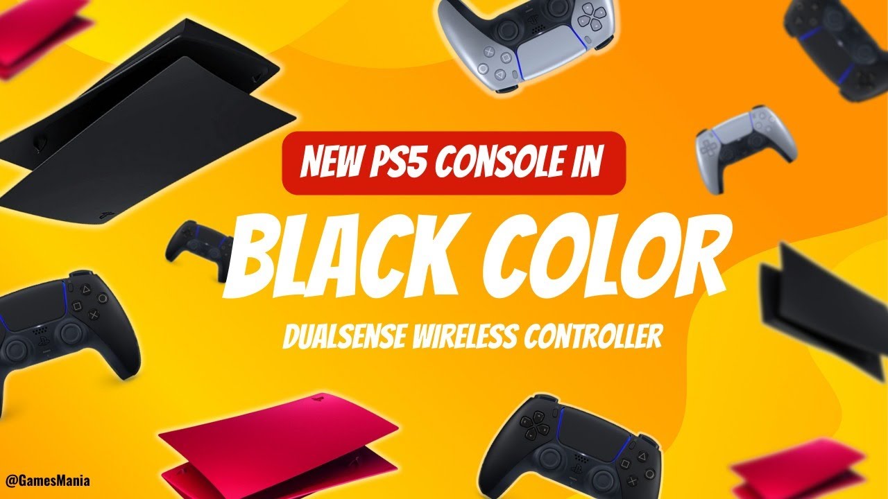 New Black Color for the Playstation 5 - YouTube