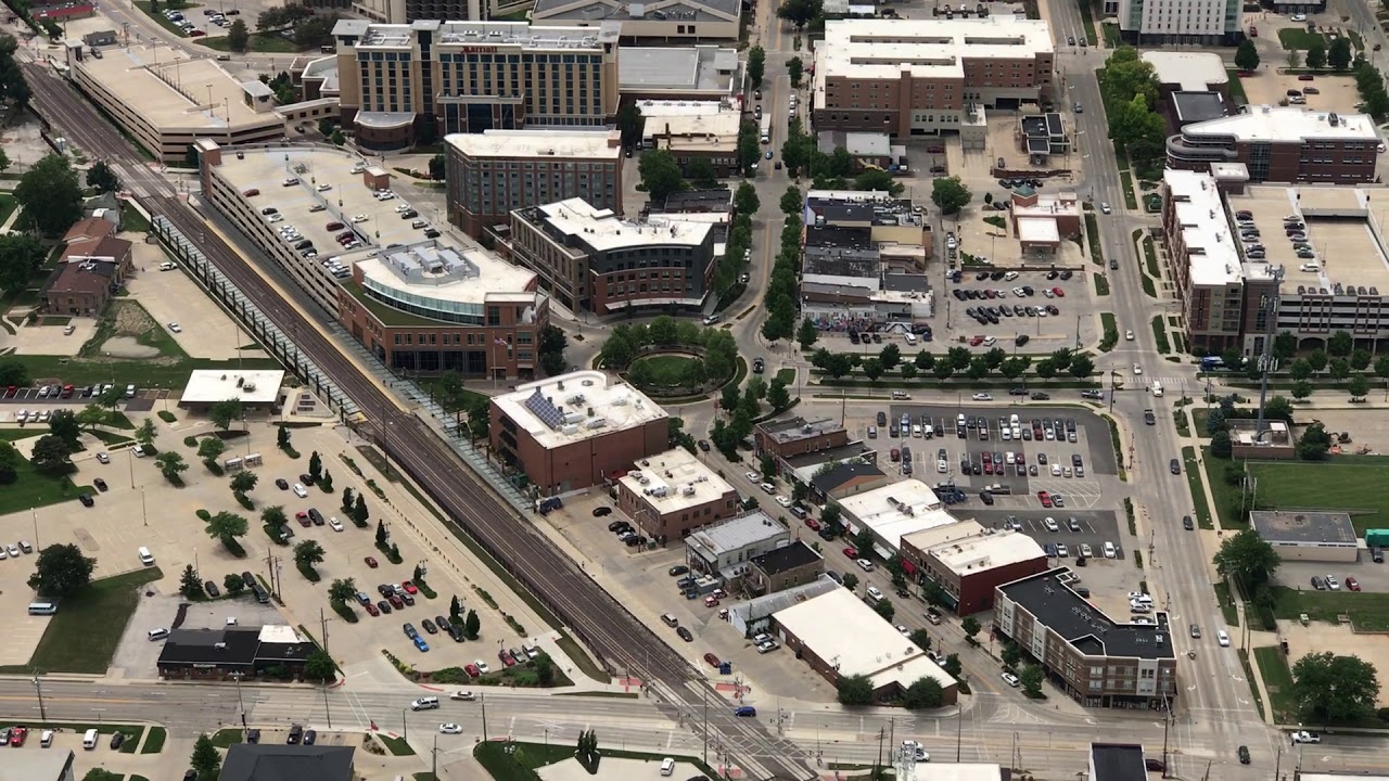 Bloomington-Normal from above (3 of 3) - YouTube