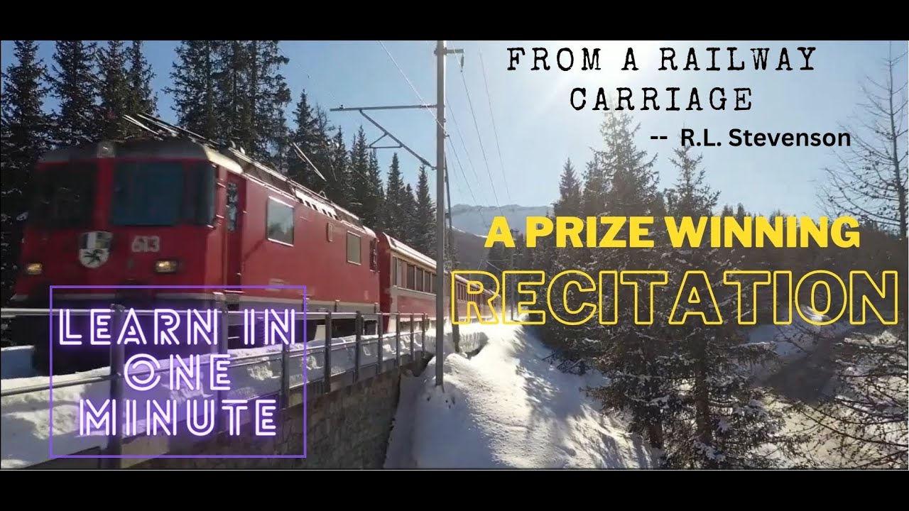 From a Railway Carriage | poem for kids | Class 7 english ...