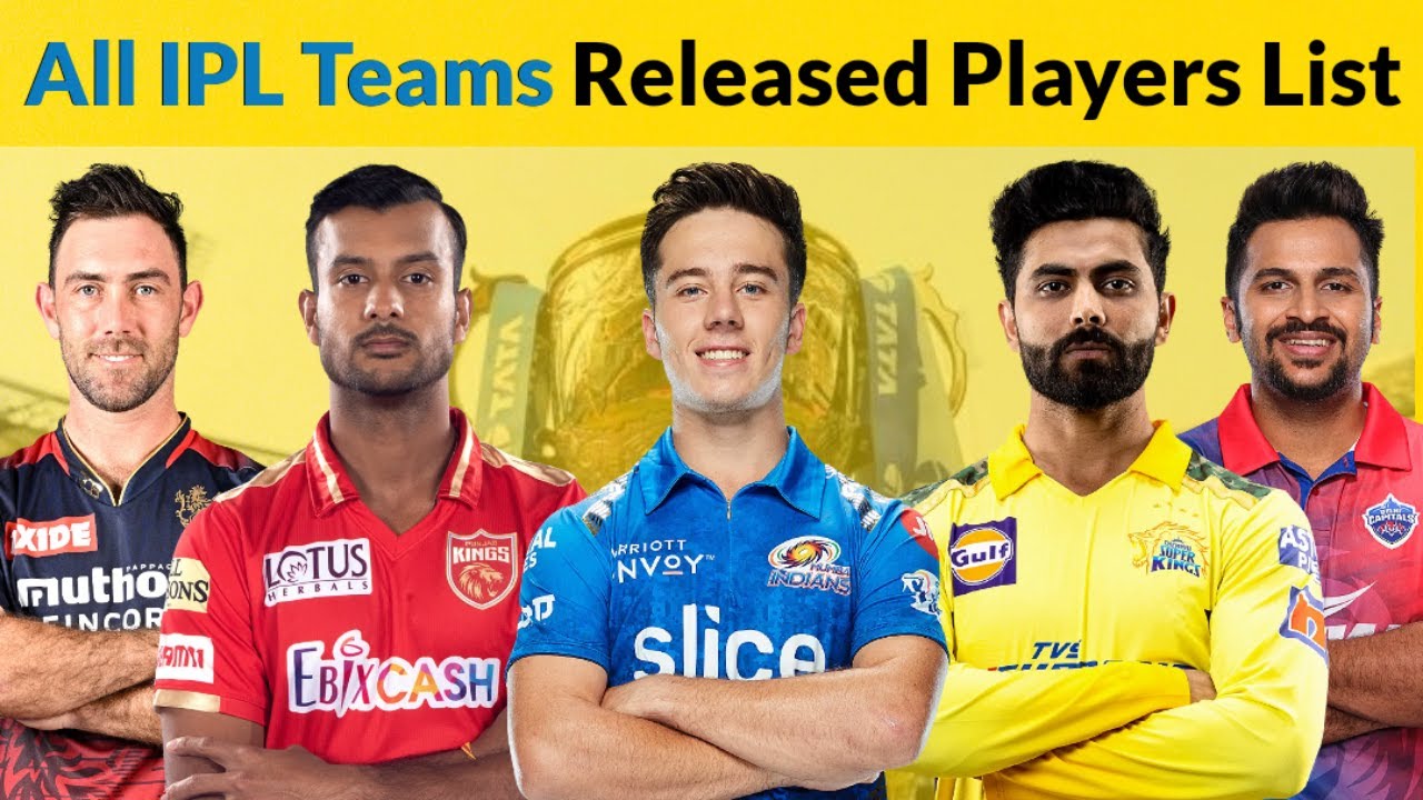 IPL 2023 : All IPL Teams Released Players List | All IPL Team Retained ...