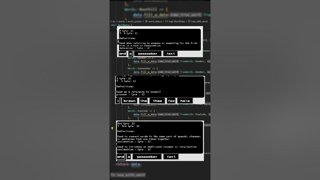 DWWD - A, I, And #gamedevblog #wumble #turbo #gamedev #coding - YouTube
