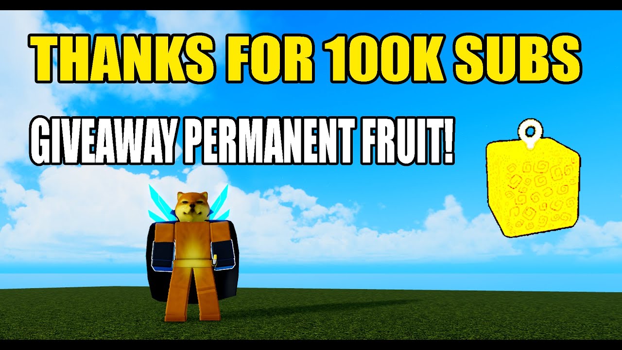 Thanks For 100K Subscribers | Blox Fruits Live - YouTube