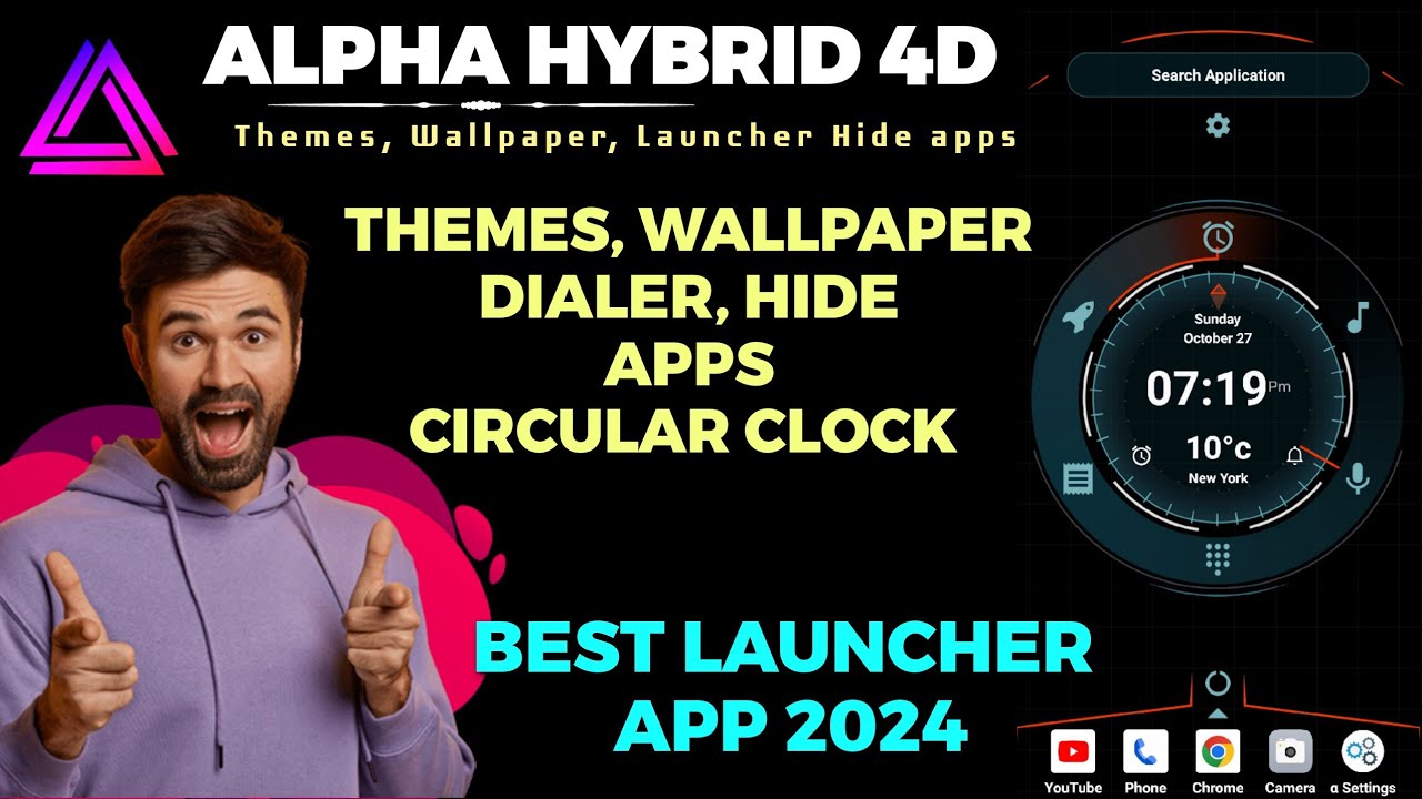 Alpha hybrid launcher 4d theme | how to use alpha hybrid 4d launcher ...
