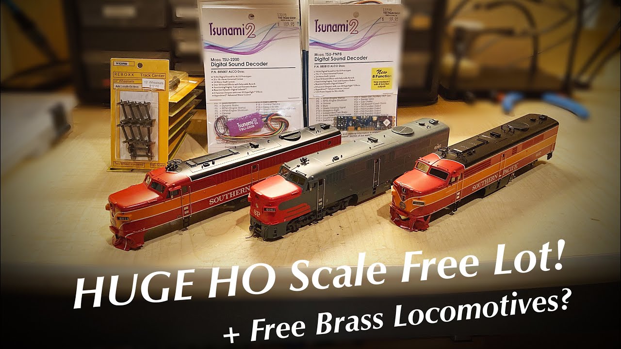 Massive Lot Of HO Scale Parts And Brass Locomotives For Free! - YouTube
