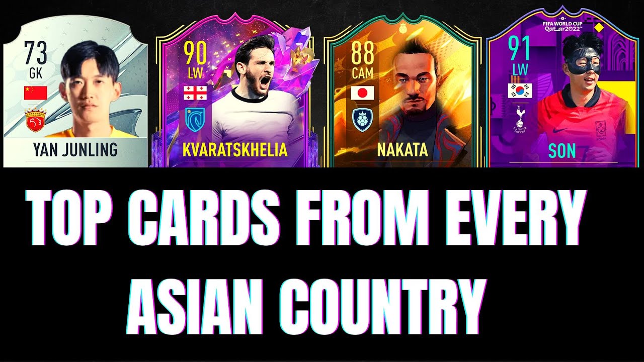 TOP CARDS FROM EVERY ASIAN COUNTRY IN FIFA23 - YouTube