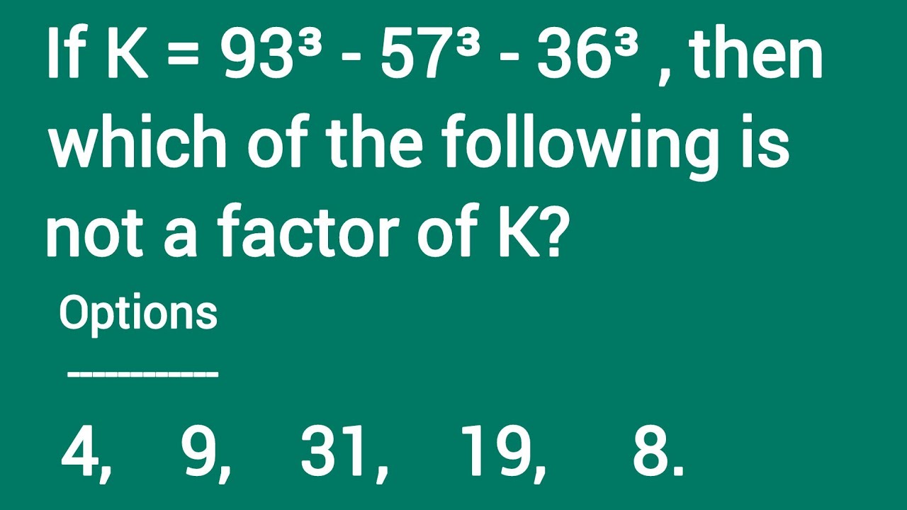 Math Olympiad Number Theory Factorisation Problem Youtube 0825
