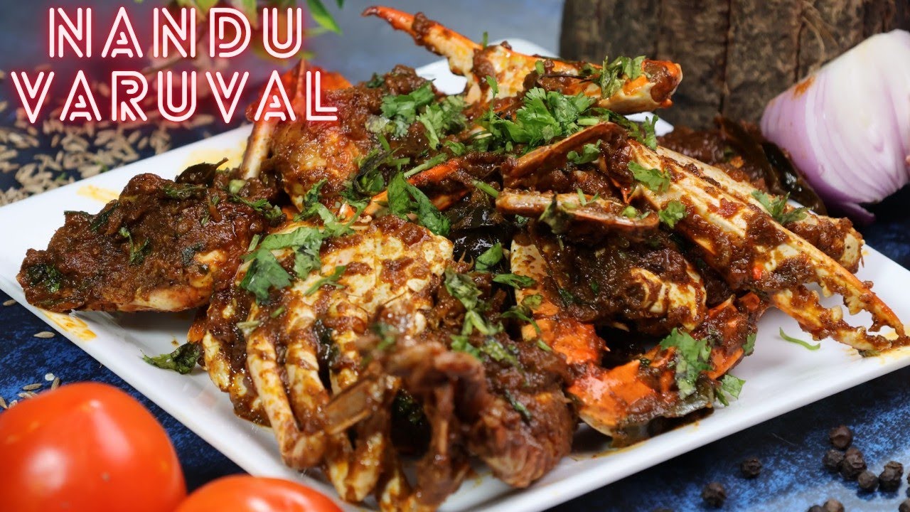NANDU VARUVAL RECIPE | CRAB VARUVAL | CRAB RECIPE IN TAMIL | NANDU ...