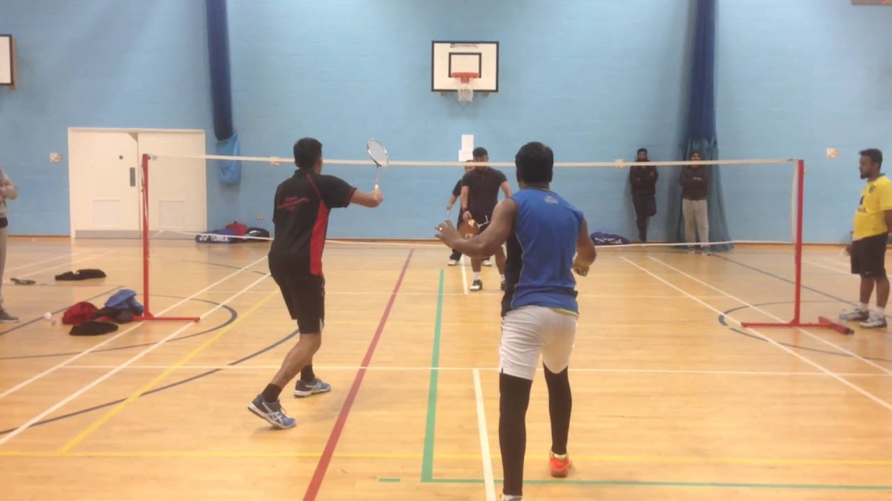 Ipswich championship badminton final 06/12/2015 (rej1 n Aklu vs farhad n khaled p2 - YouTube