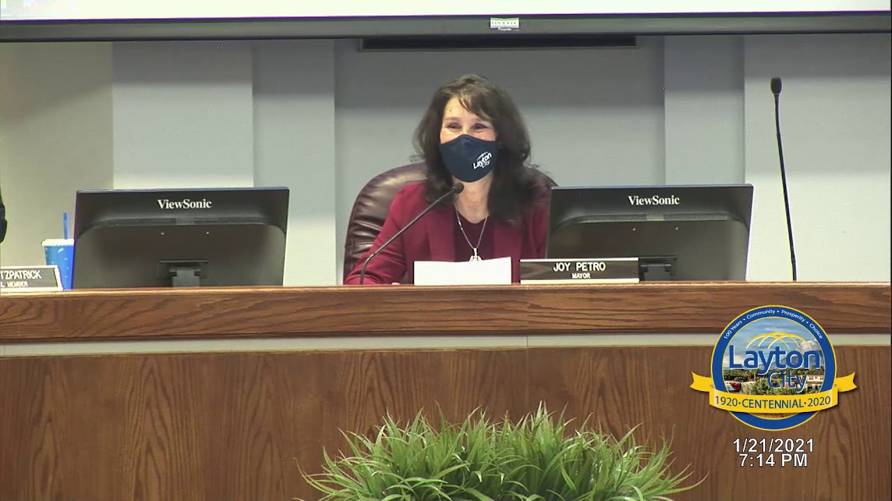 LAYTON CITY COUNCIL MEETING JAN 21 2021 - YouTube