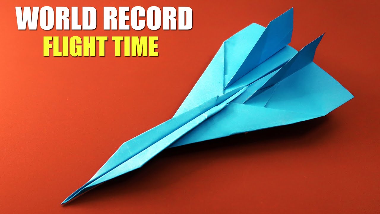 Make the BEST Paper Airplane || How To Make The WORLD RECORD Paper ...